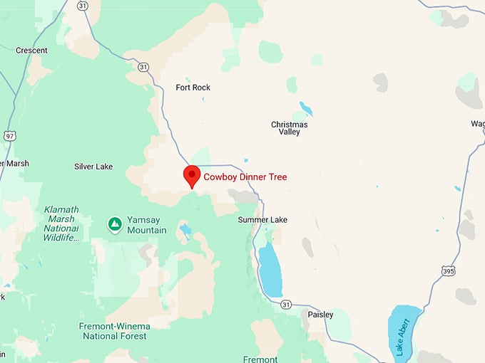 16. cowboy dinner tree map