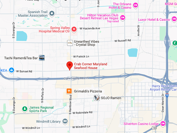 16. crab corner maryland seafood house map