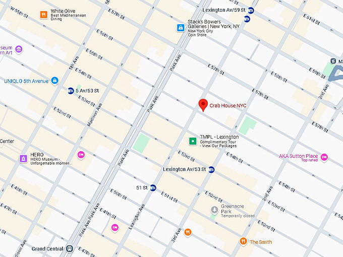 16. crab house nyc map