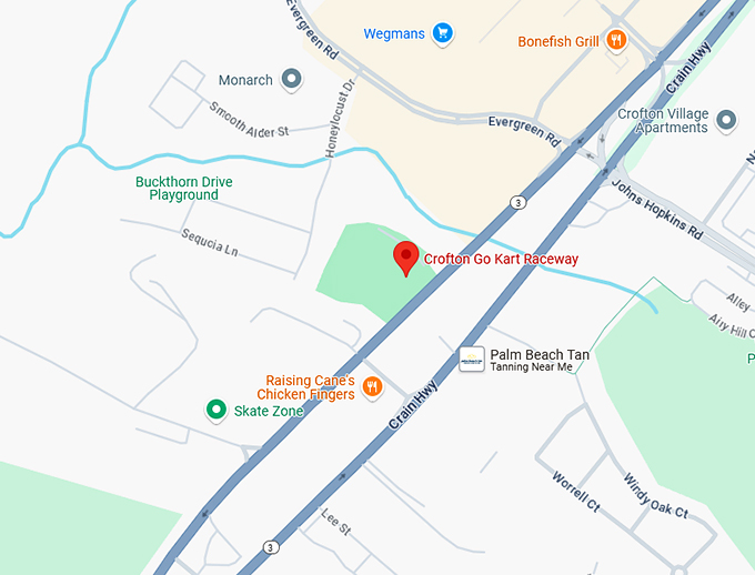 16. crofton go kart raceway map