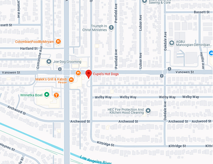 16. cupid's hot dogs