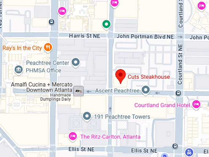 16. cuts steakhouse map