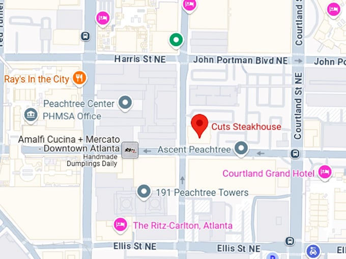 16. cuts steakhouse map