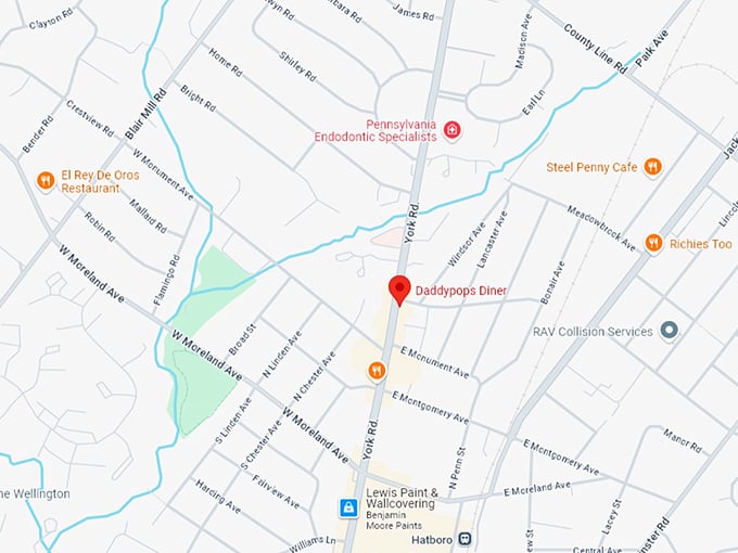 16. daddypops diner map