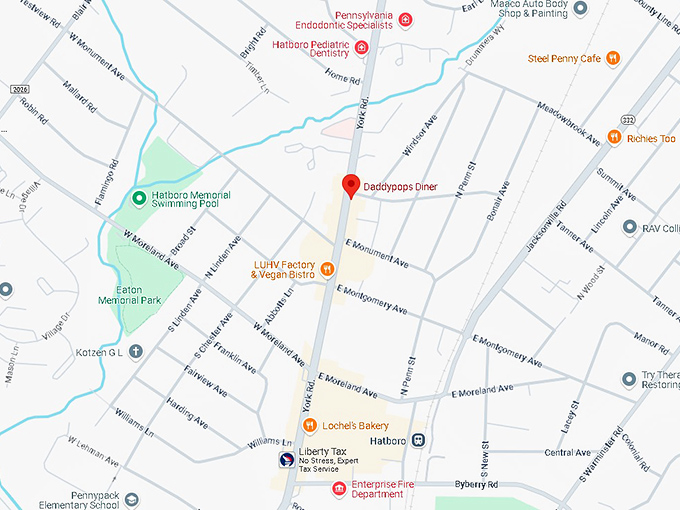 16. daddypops diner map