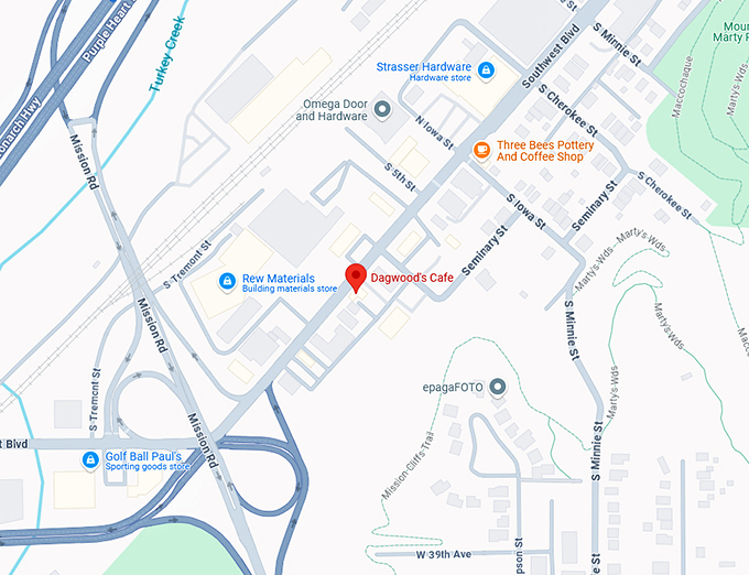 16. dagwood's cafe map