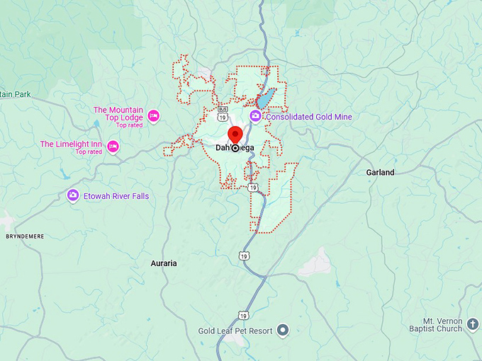 16. dahlonega map