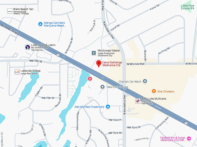 16. daisy exchange oklahoma city map