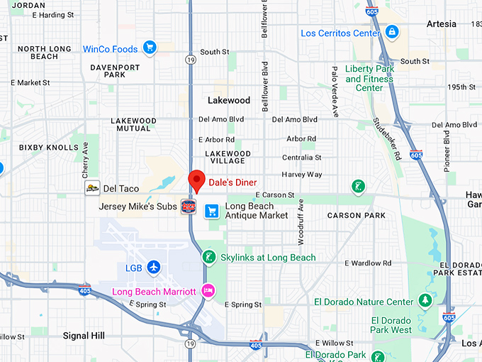 16. dale's diner map