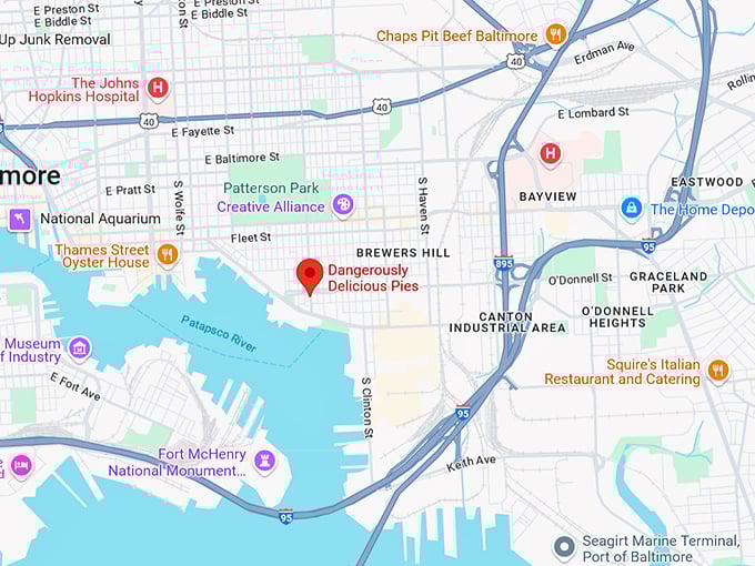 16. dangerously delicious pies (2839 o'donnell st) map