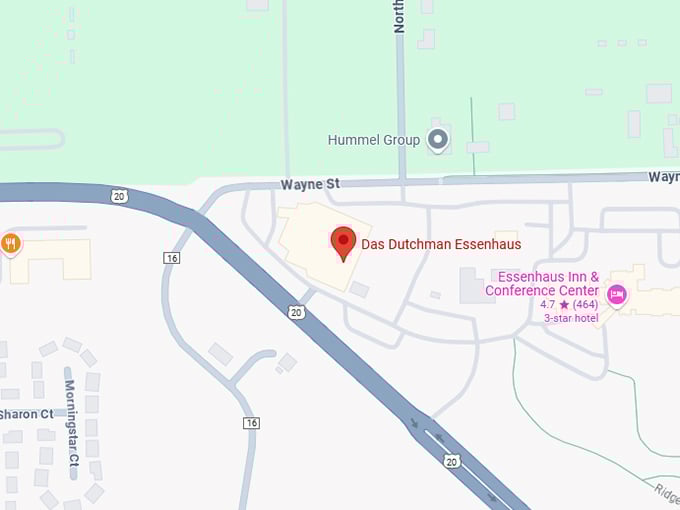 16. das dutchman essenhaus map