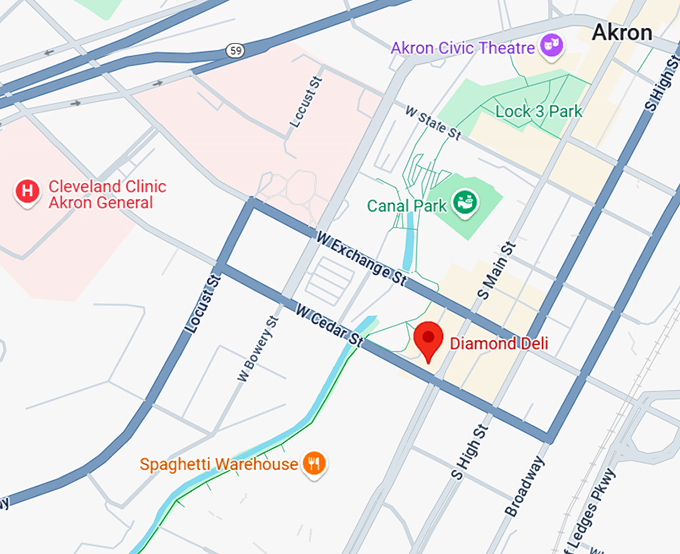 16. diamond deli map