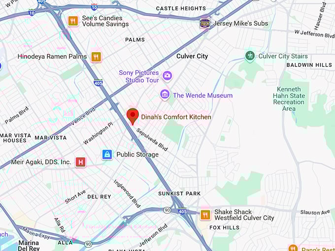 16. dinah's family restaurant map