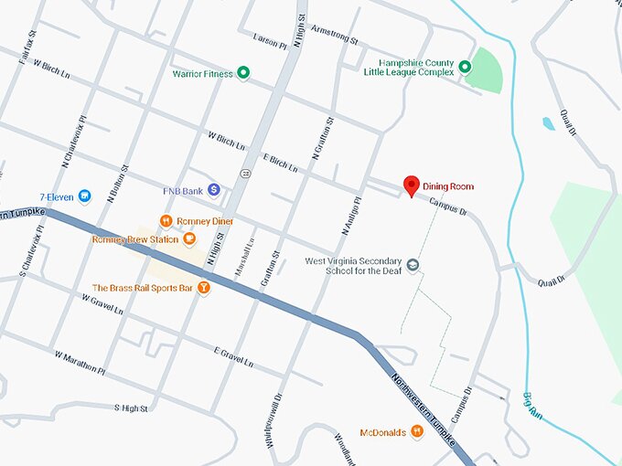 16. dining room restaurant map