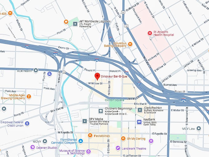 16. dinosaur bar b que map