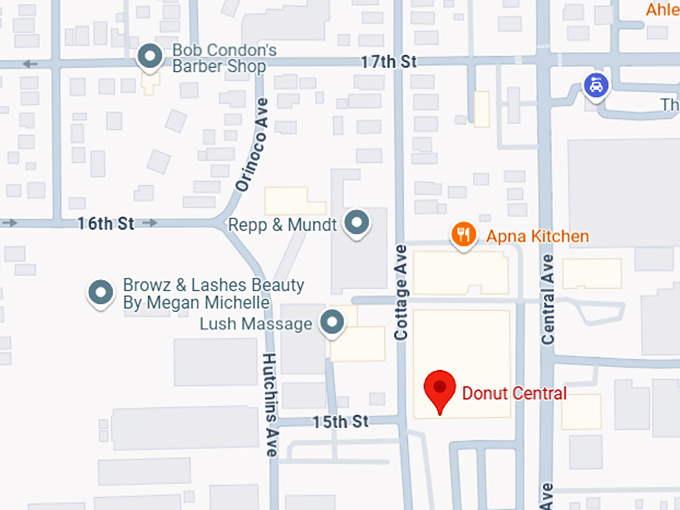 16. donut central map