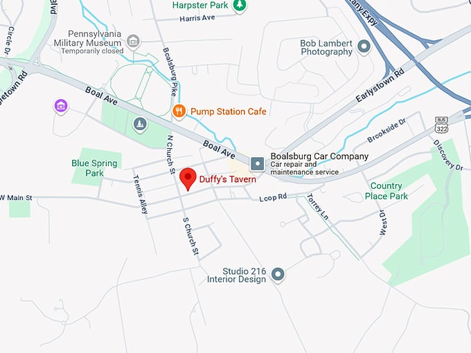 16. duffy's tavern map