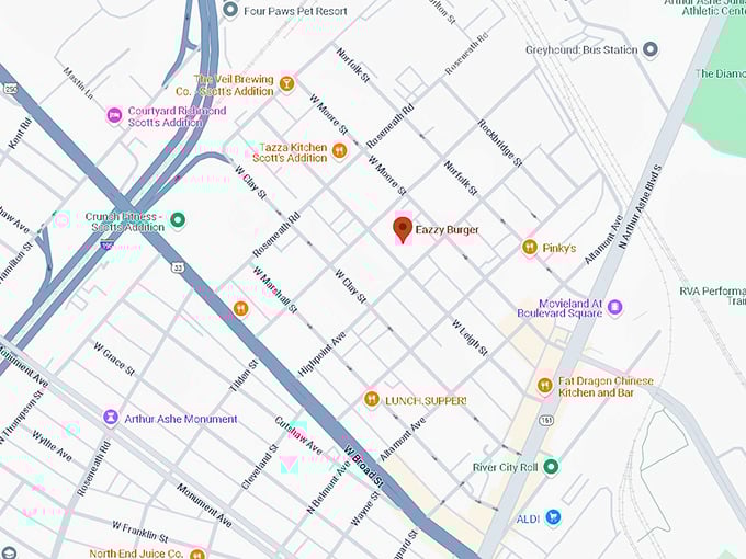 16. eazzy burger map