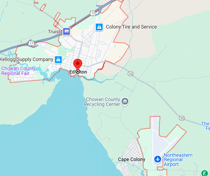 16. edenton north carolina map