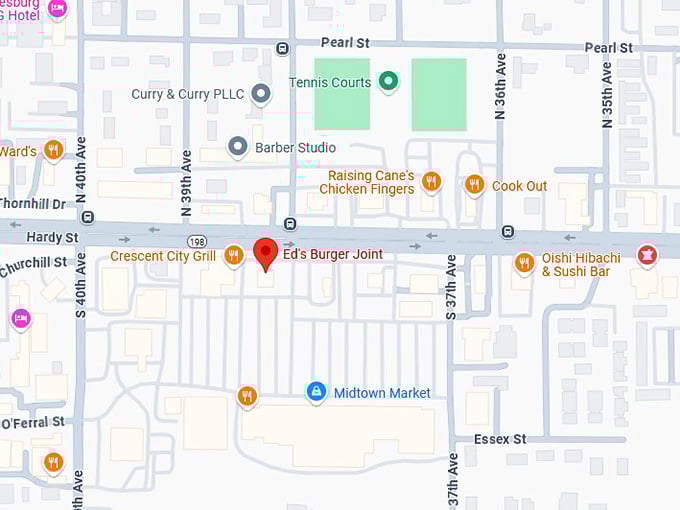 16. ed's burger joint map