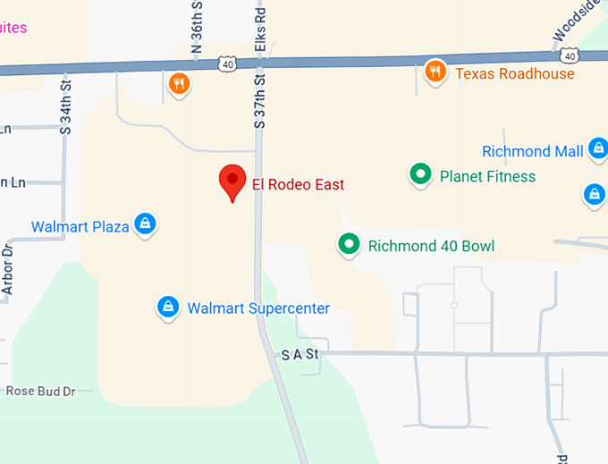 16. el rodeo east map