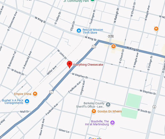 16. everything cheesecake llc map