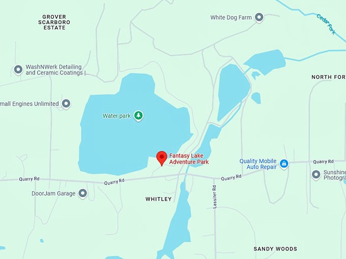 16. fantasy lake adventure park map