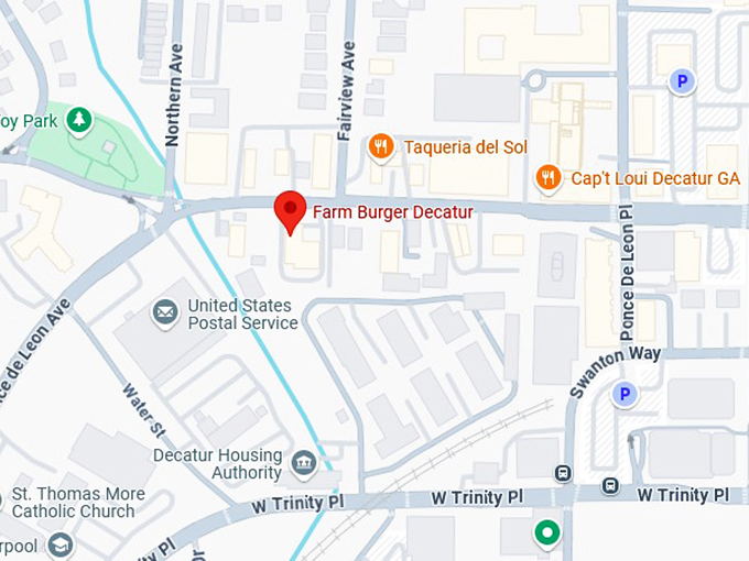 16. farm burger decatur map