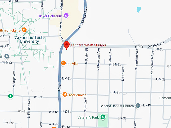 16. feltner's whatta burger map