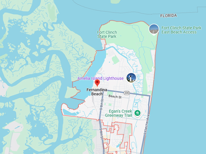 16. fernandina beach map
