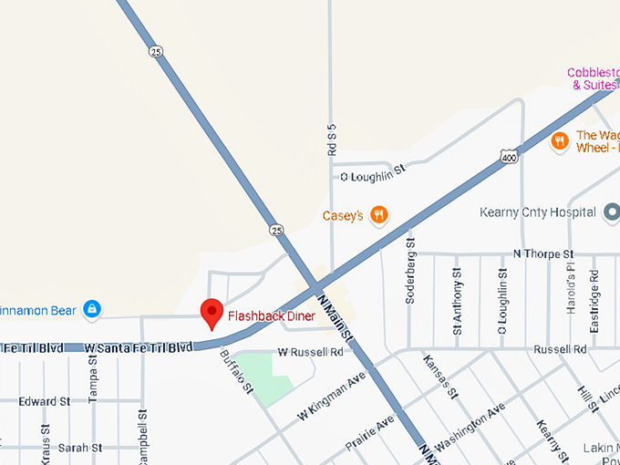 16. flashback diner map