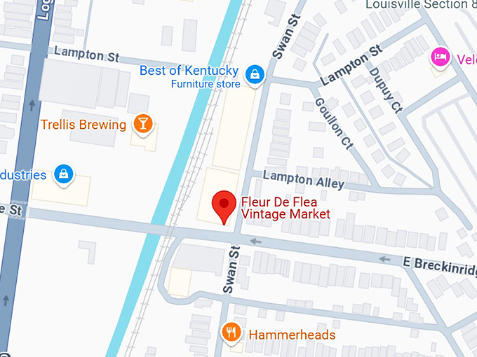 16. fleur de flea vintage market map