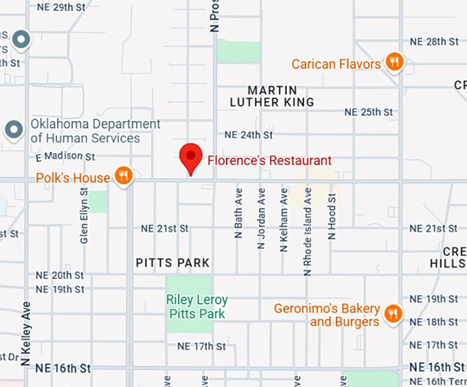 16. florence's restaurant map