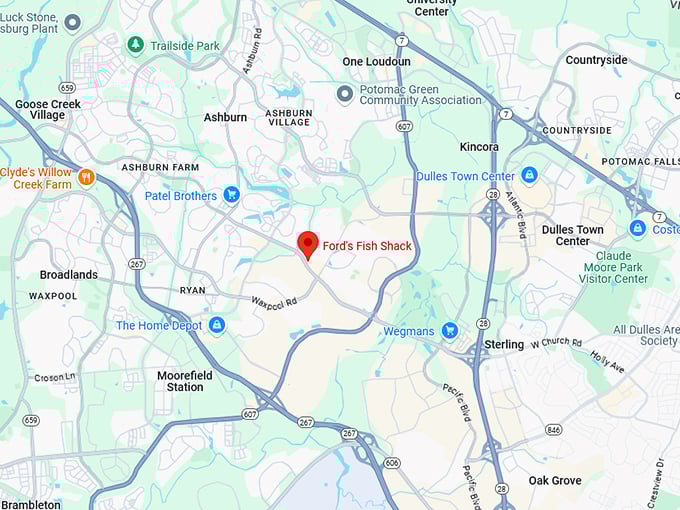 16. ford's fish shack map