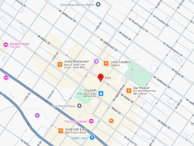 16. fork restaurant map