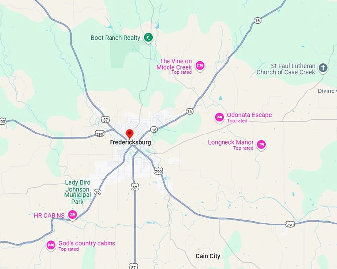 16. fredericksburg map