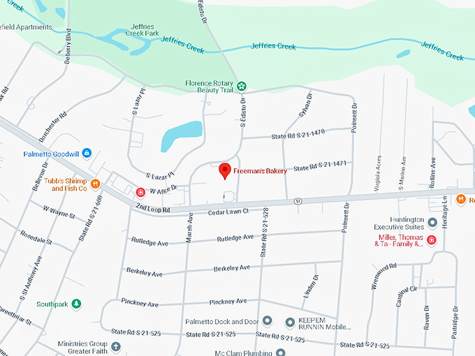 16. freeman's bakery map