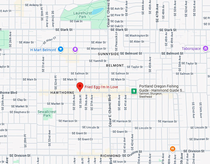 16. fried egg i'm in love map