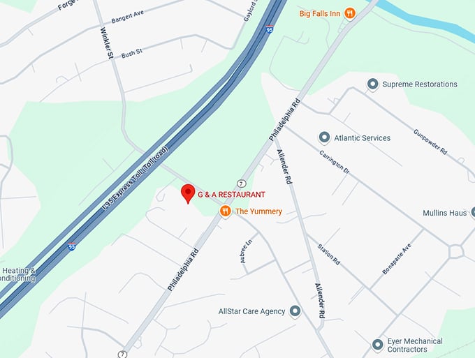 16. g & a restaurant inc map