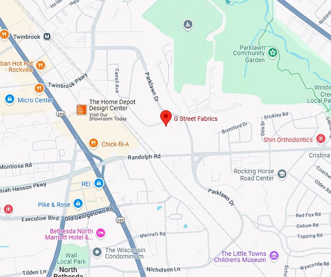 16. g street fabrics map