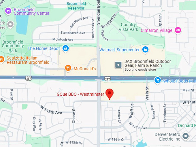 16. gque bbq westminster map