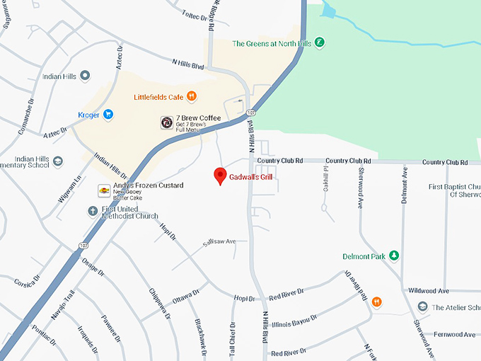 16. gadwall's grill map