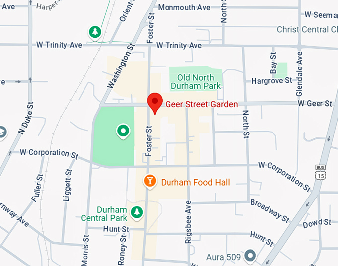 16. geer street garden map