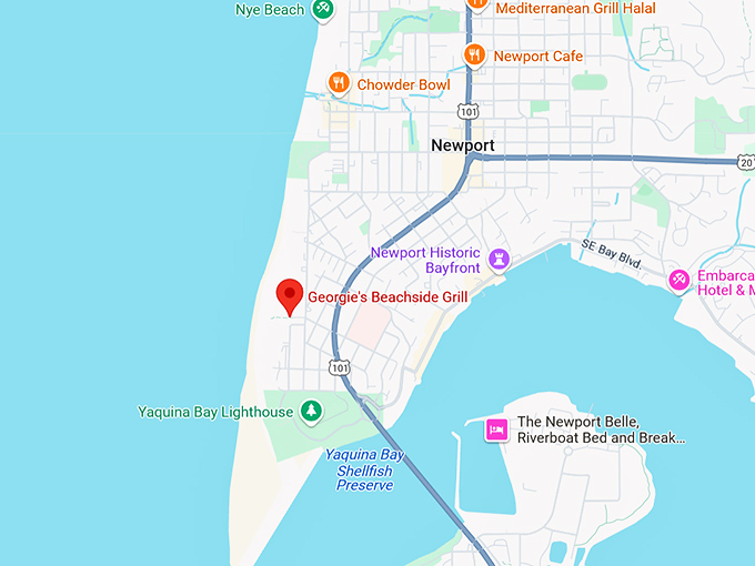 16. georgie's beachside grill map