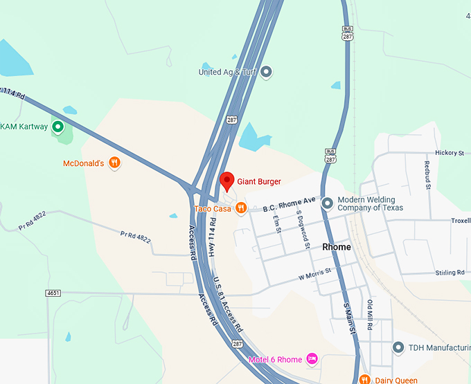 16. giant burger map