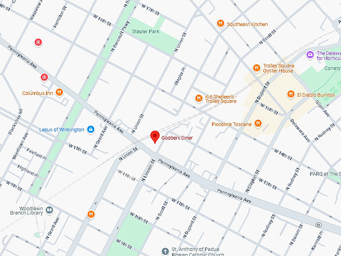 16. goobers diner map