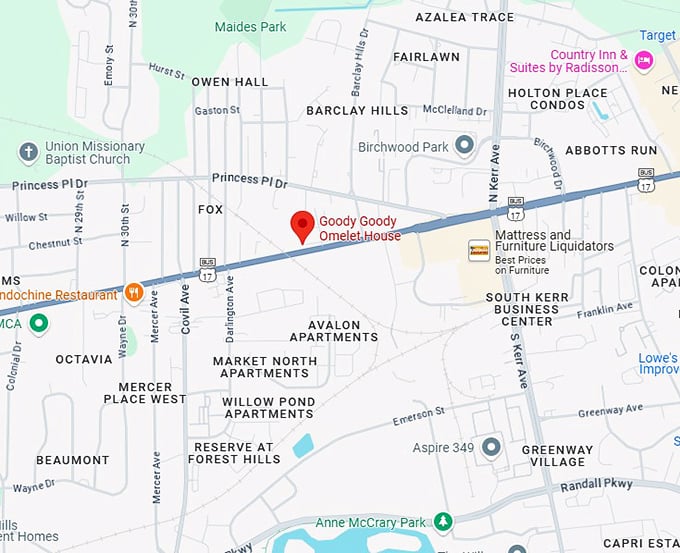 16. goody goody omelet house map