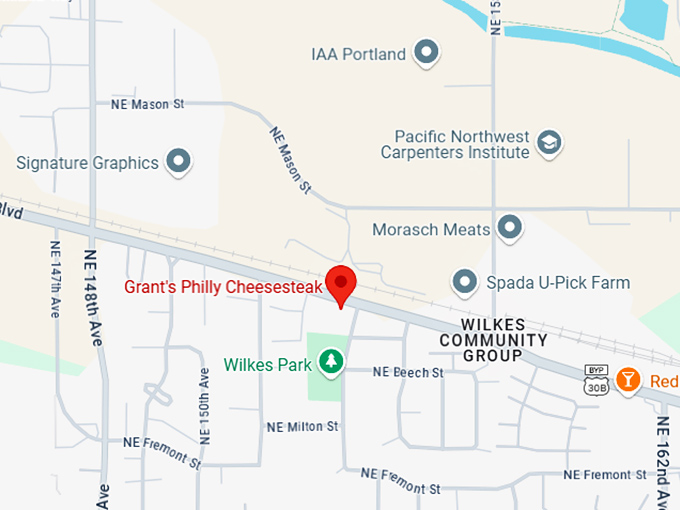 16. grant's philly cheesesteak map