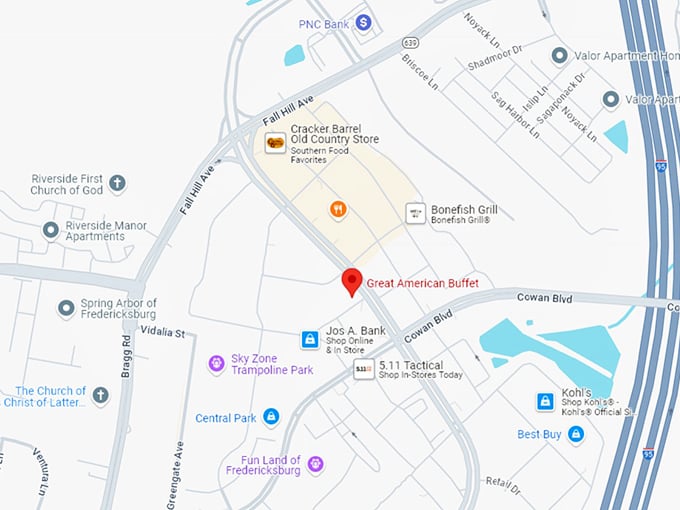 16. great american buffet map