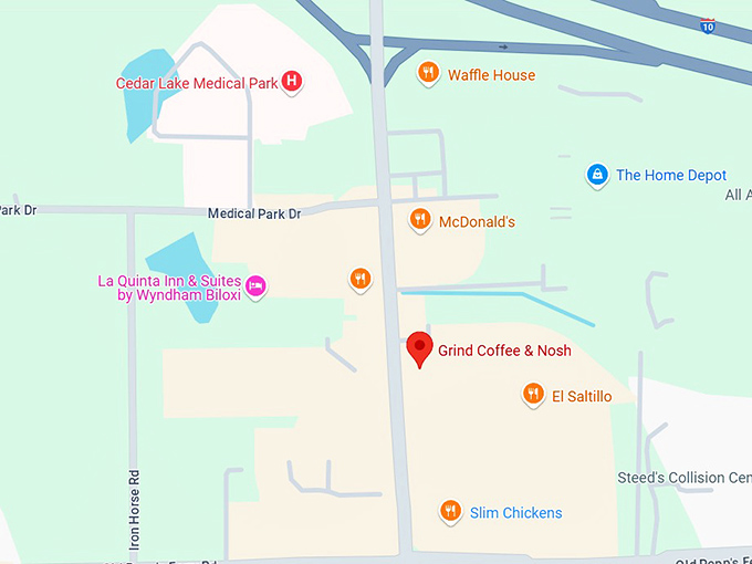 16. grind coffee & nosh map